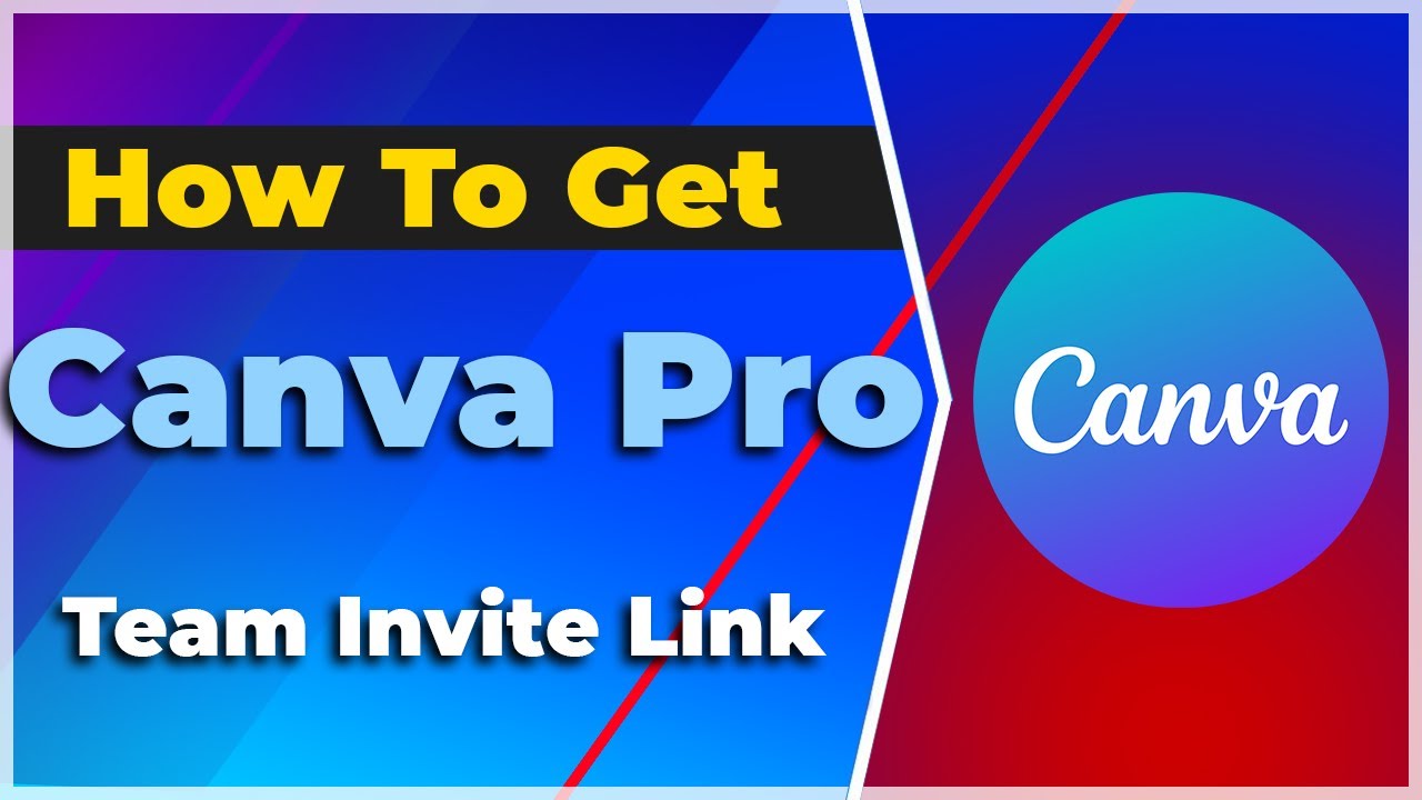 How to Get CANVA PRO Team Invite Link for FREE (2024) (Tutorial) - YouTube