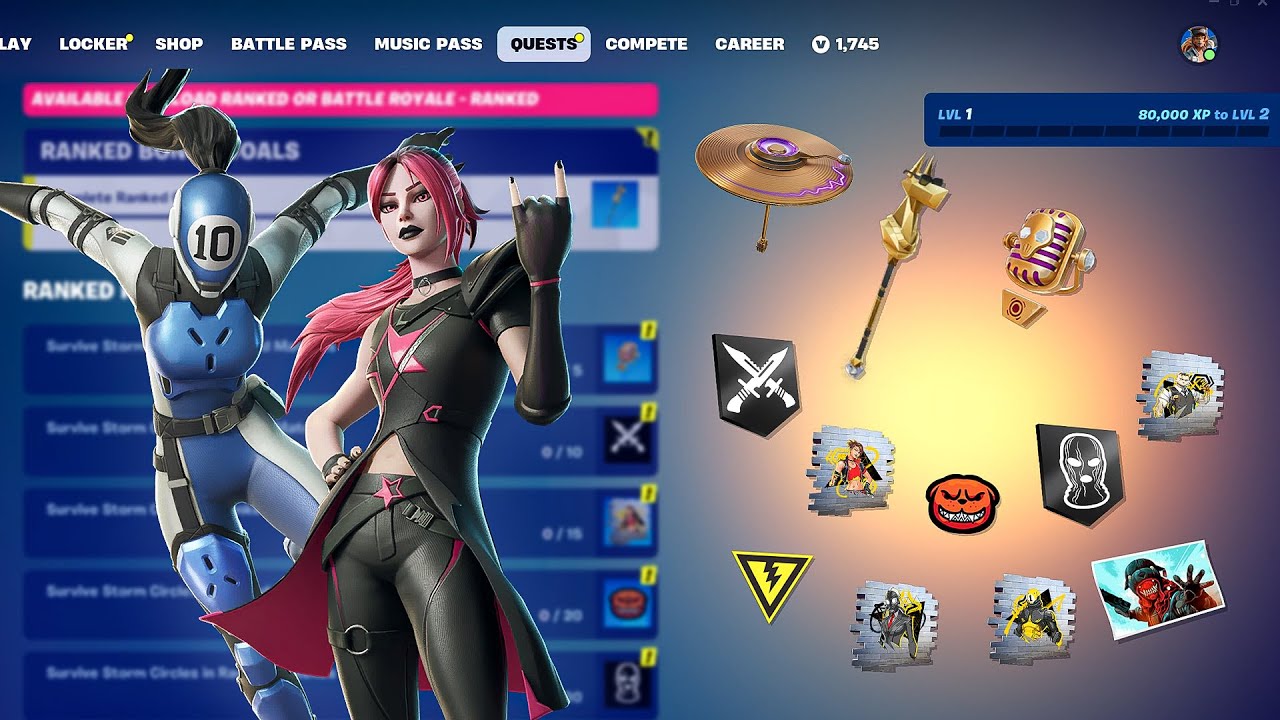 All FREE Ranked Rewards (Chapter 2 Remix Ranked) Fortnite - YouTube