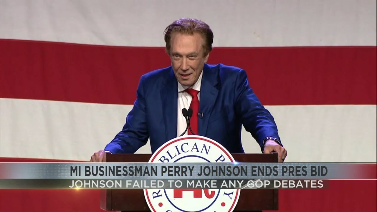 Businessman Perry Johnson ends presidential bid - YouTube