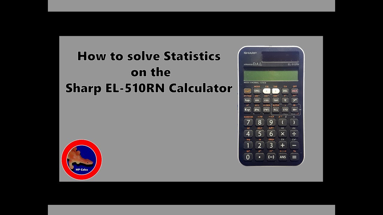 Stats Mode On The Sharp EL 510RN Calculator YouTube Stats Mode On The Sharp EL 510RN Calculator YouTube