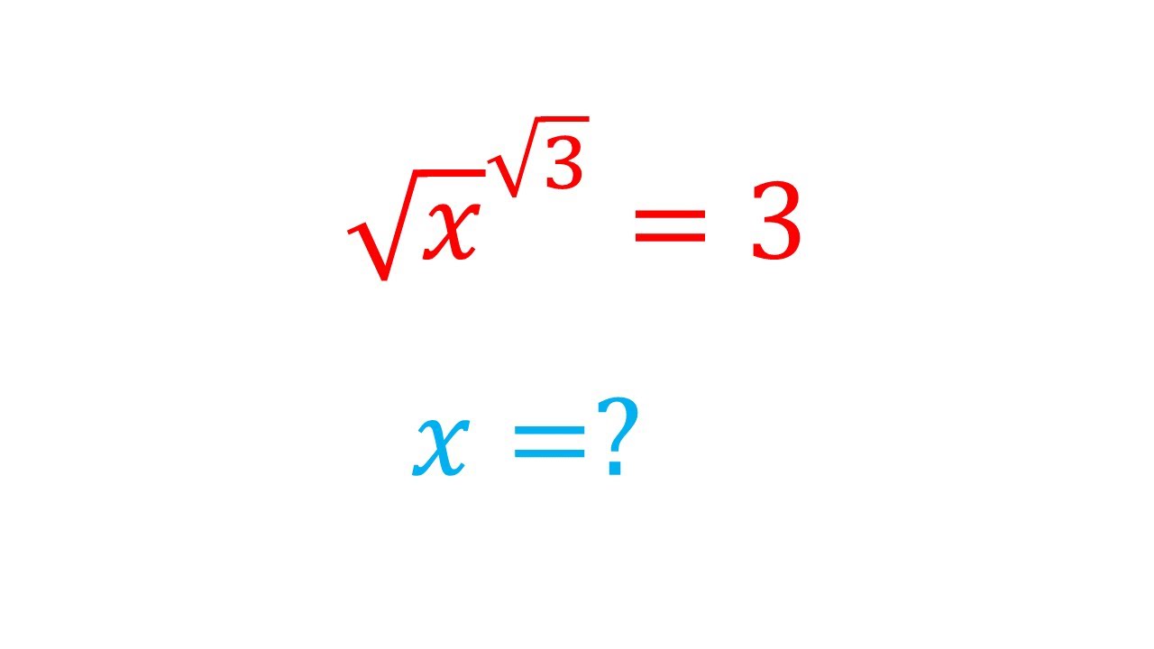 Nice Algebra Math Simplication| Find the Value of X|Math Olympiad ...