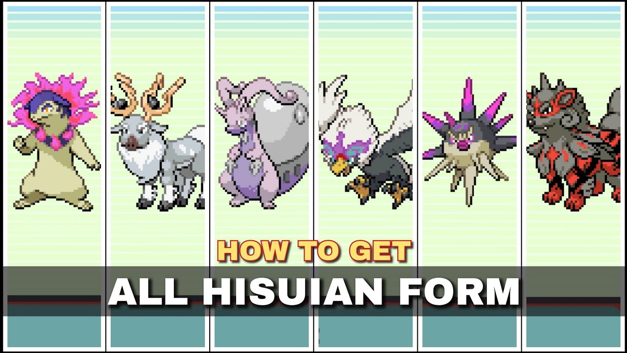 Pokemon Scorched Silver 1.3 - All Hisuian Form Locations - YouTube