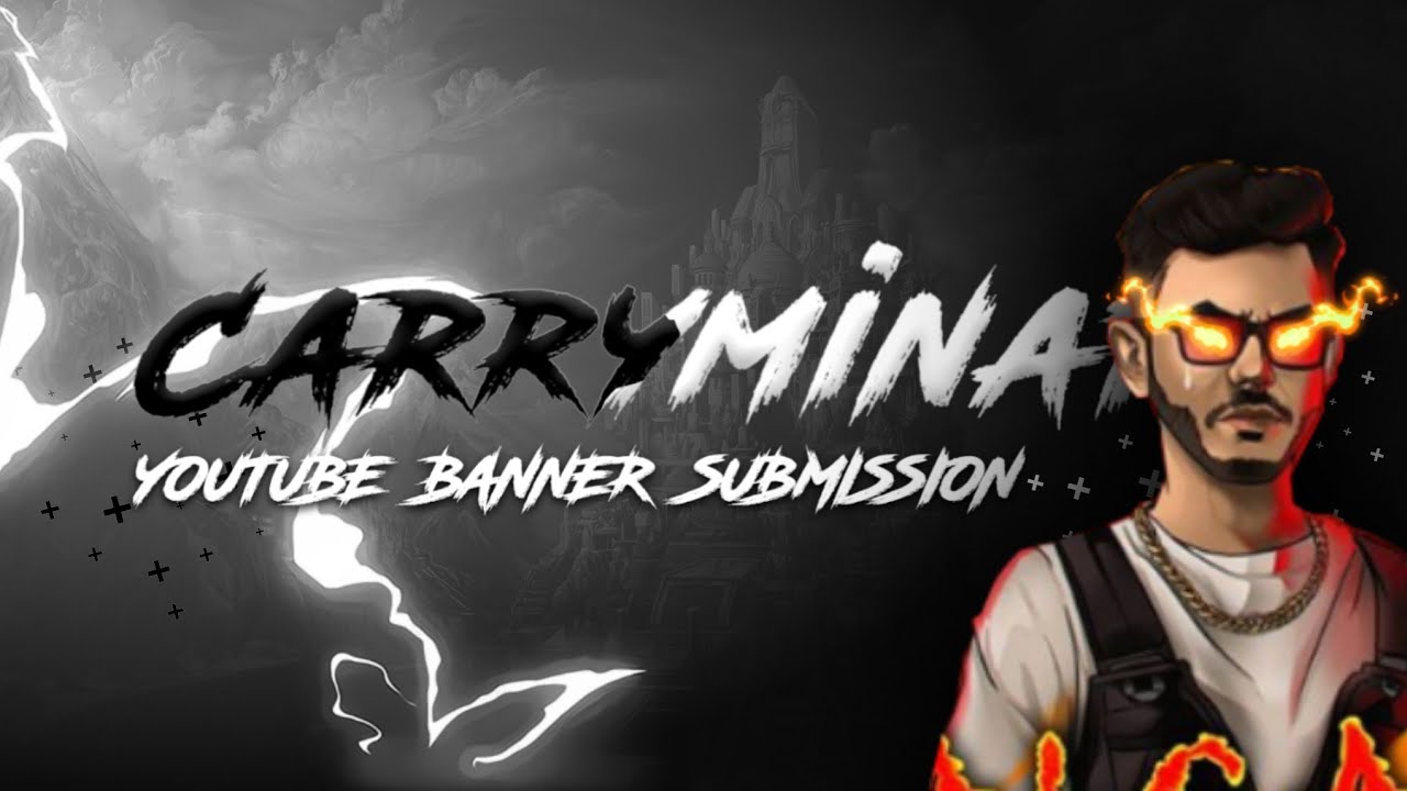 @CarryMinati YouTube Banner Competition Submission #1 ( Speedart ) || By Drager - YouTube