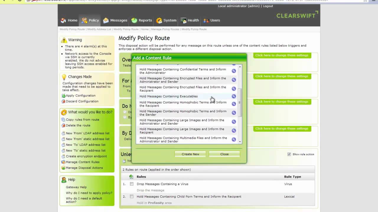Criando Policy Routes no Clearswift Secure E-mail Gateway - YouTube