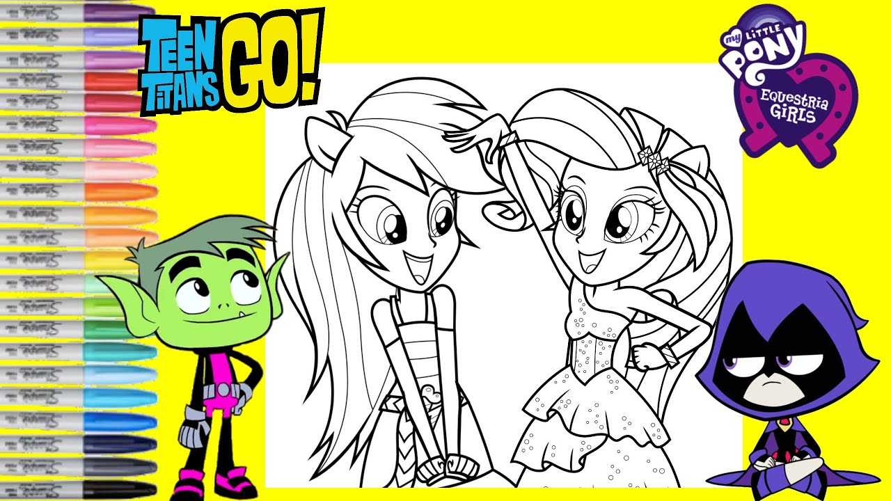 My Little Pony Equestria Girls Repainted as Teen Titans Go Beast Boy ...