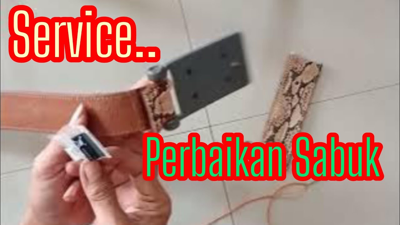 perbaikan sabuk - service sabuk #caklichin - YouTube