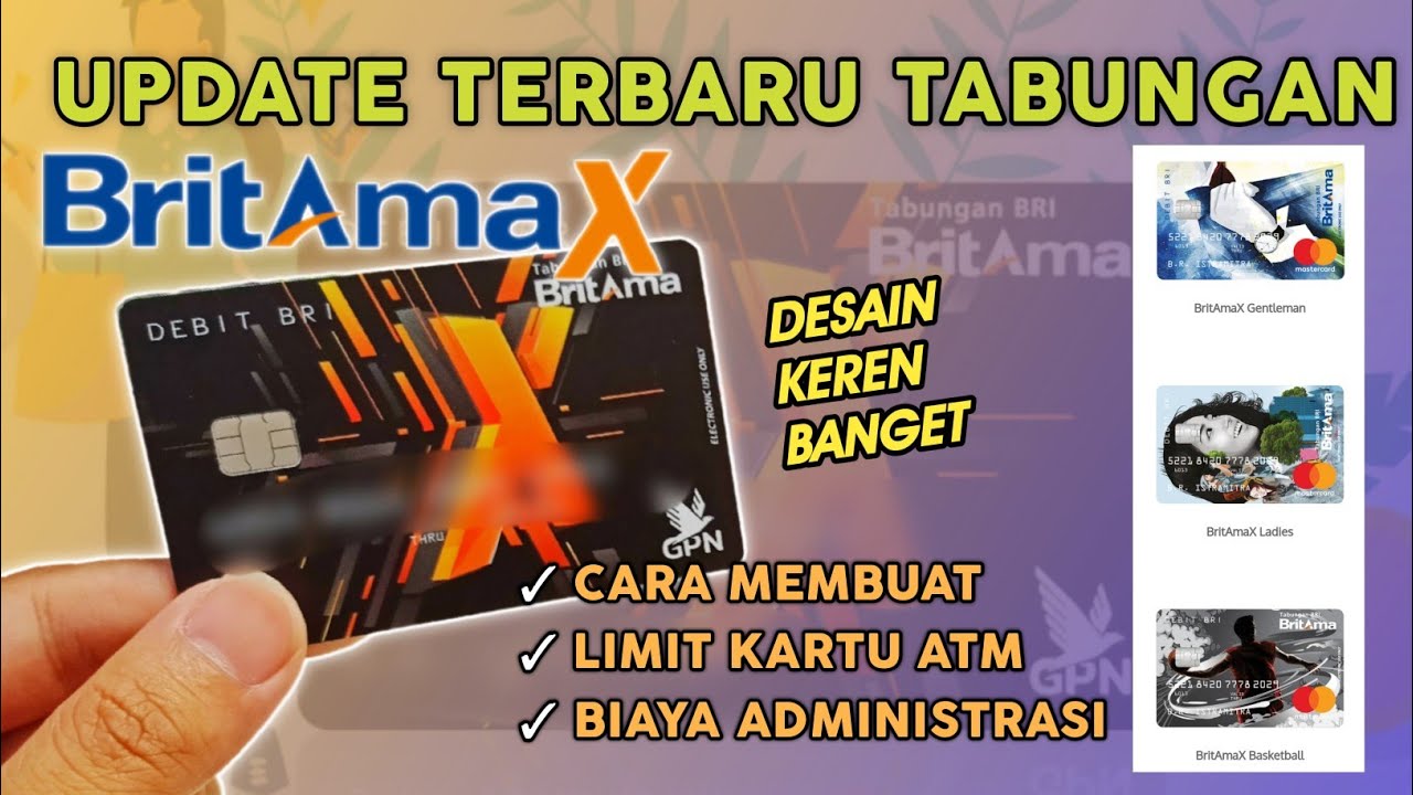 Tabungan BRITAMA X - Desain Keren Update Terbaru - YouTube