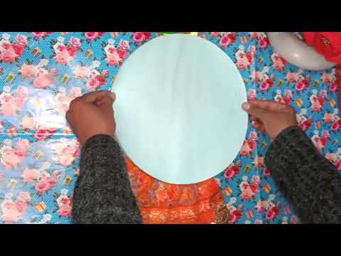 Easy way to cover the back side of Embroidery Hoop || Embroidery back ...