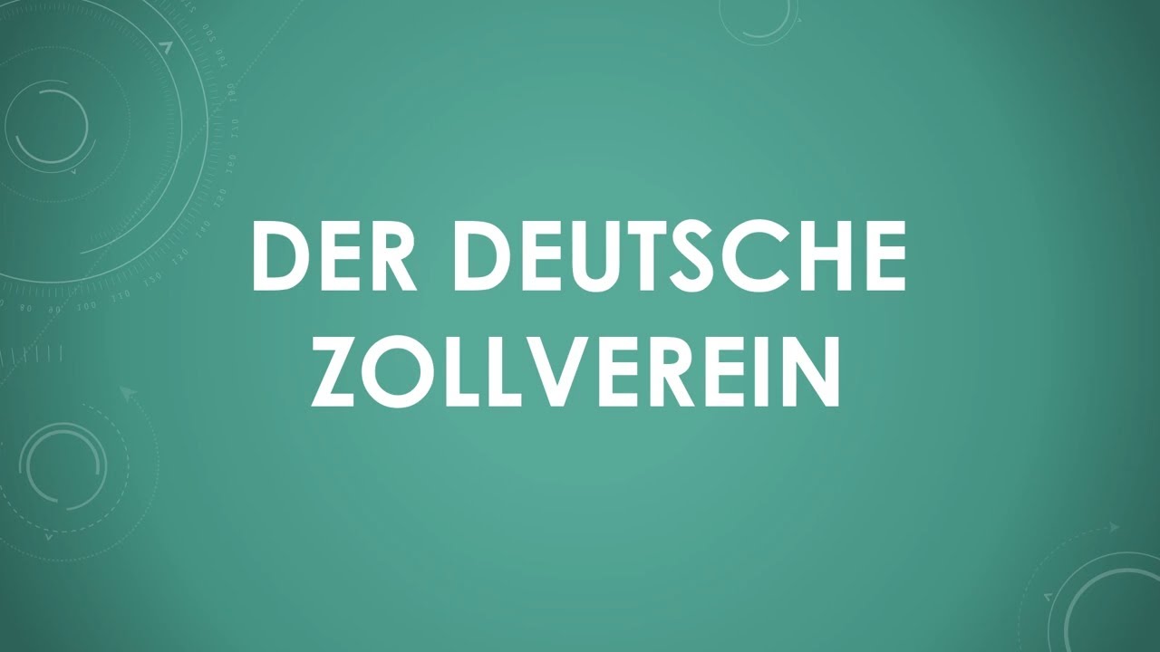 Der Deutsche Zollverein einfach und kurz erklärt - YouTube