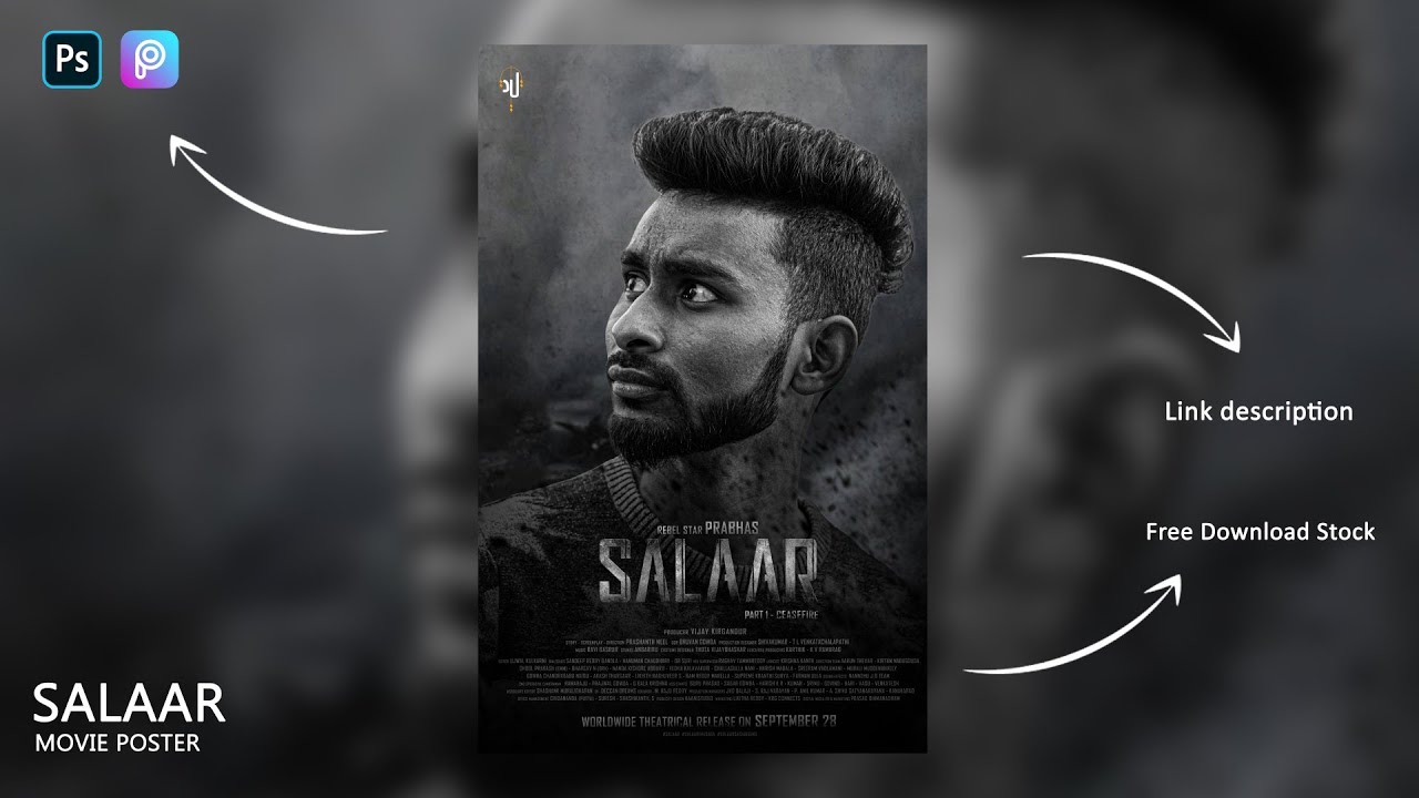 Salaar Movie Poster Tutorial / Photo Manipulation / Photo Editing # ...