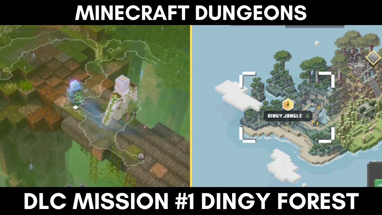 Minecraft Dungeons Jungle Awakens DLC Mission #1 Dingy Jungle - YouTube
