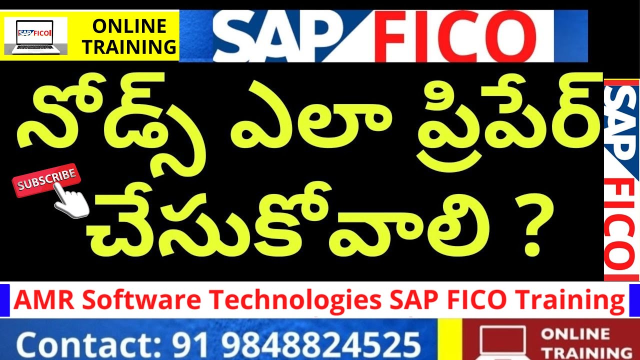 FICO Online Training In Telugu - SAP FICO Course in Telugu - SAP ...