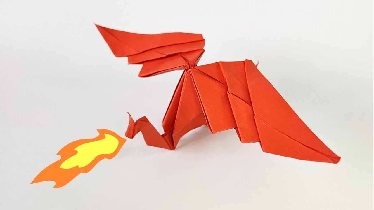 Origami WINGED DRAGON | How to make a paper dragons - YouTube