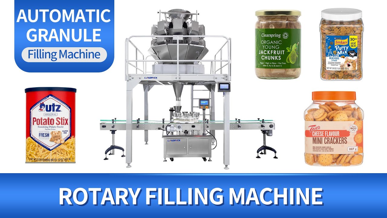 High Efficiency Plastic Bottle Jar Packing Machine Rotary Granule ...