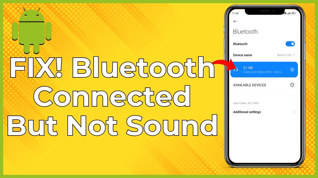 How to Fix Bluetooth Connected But Not Sound | Bluetooth Connected But ...