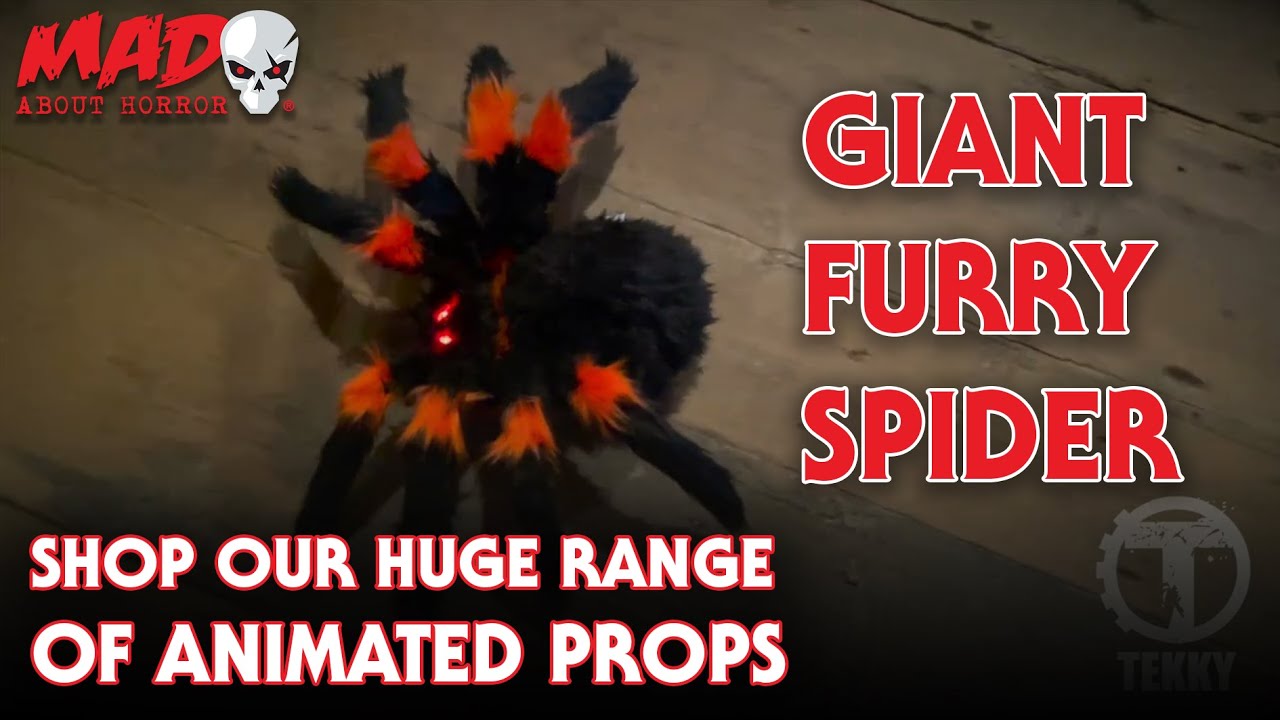 Giant Furry Spider Animate Prop - Tekky Toys - YouTube
