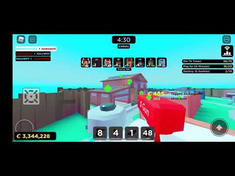 Roblox big paintball avatar test for bigger hit box and low hitbox ...