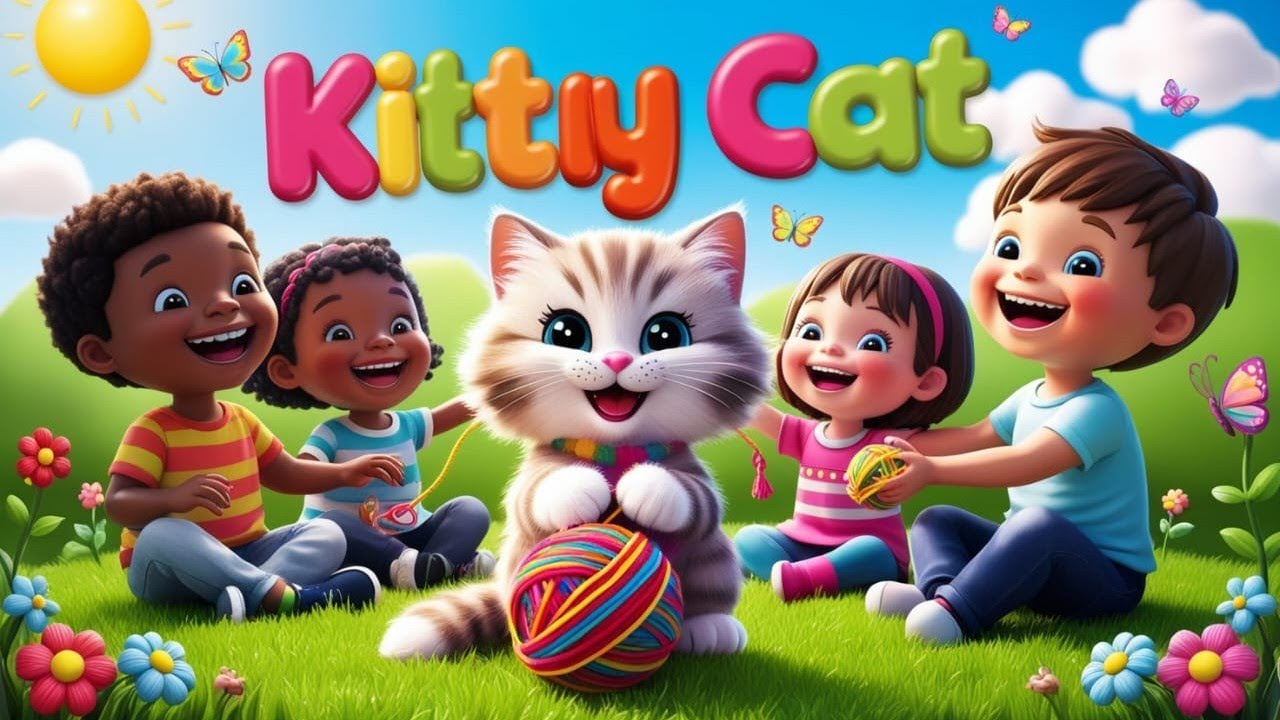 "🎶 Adorable Kitty Cat Song! 🚀 | Fun Nursery Rhymes for Kids 🎉" - YouTube