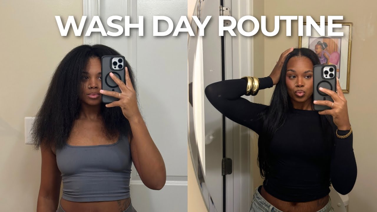 Wash Day Routine for Natural Hair | Moisture & Growth - YouTube