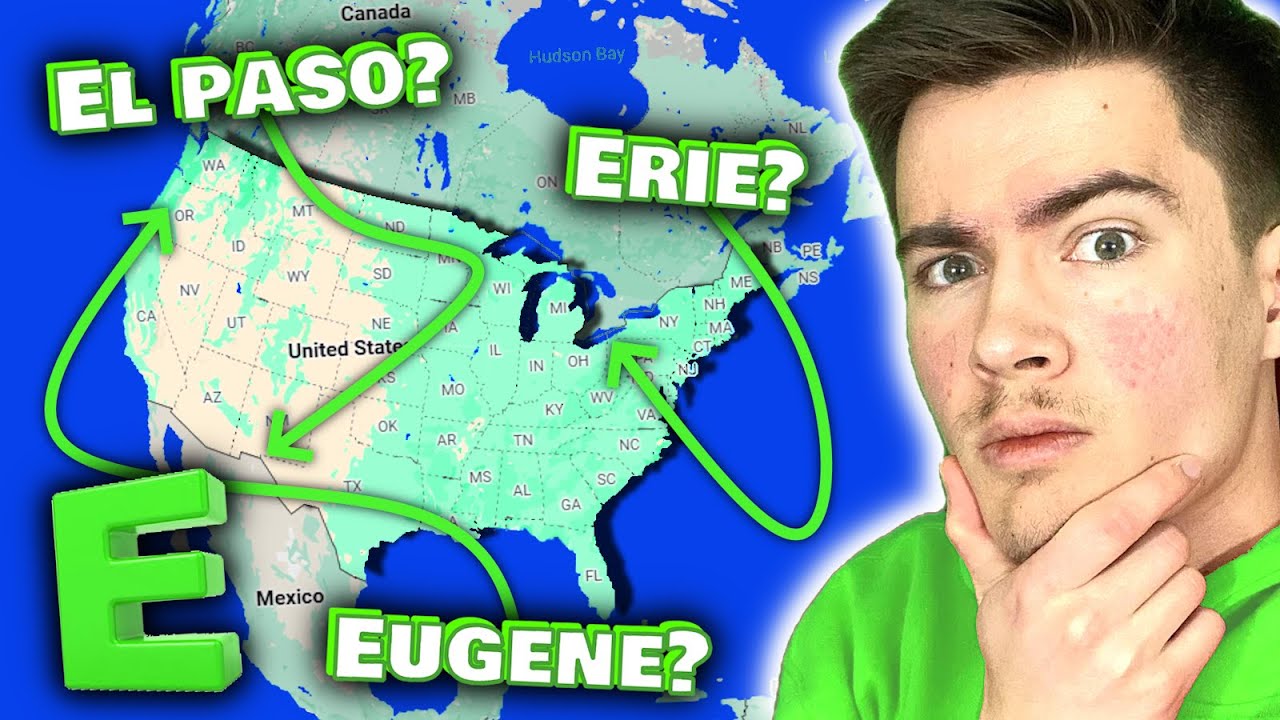 How Many "E" Cities Can I Name in the United States? - YouTube