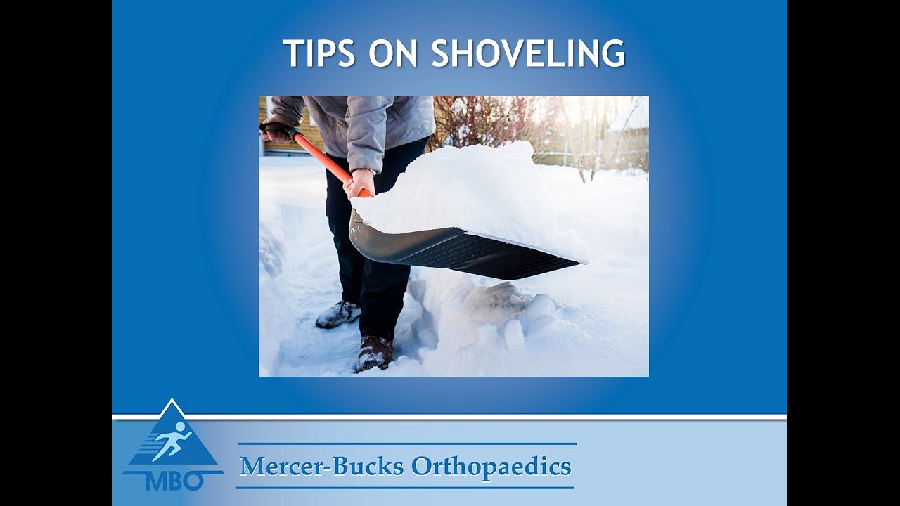 Proper Techniques in Shoveling - YouTube