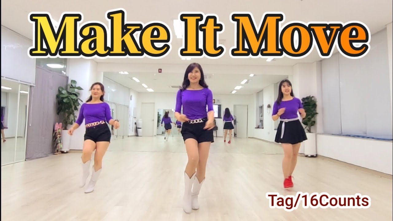 위례 재희라인댄스 금요 동호회 Make It Move Linedance (Demo) Improver Level - YouTube