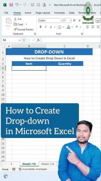 Drop-down | 🤔 How to Create Drop-down in Excel ? #shorts #msexcel #dropdownlist #DataValidation ...