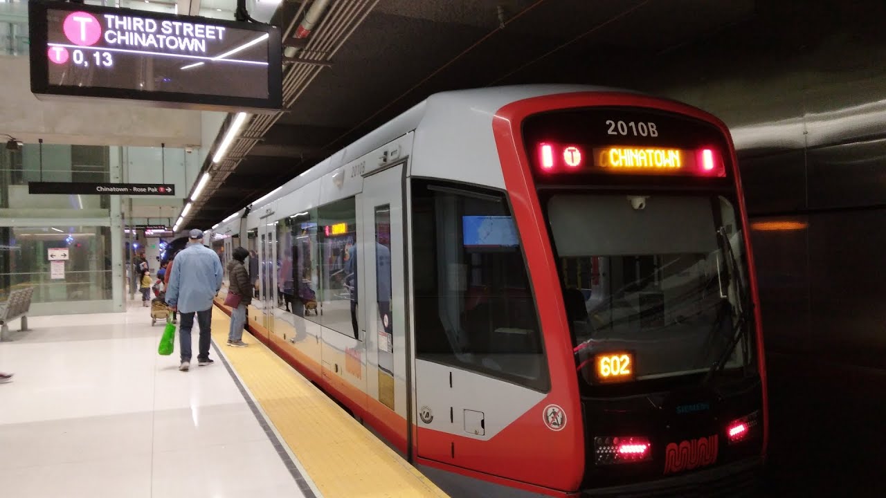 SF Muni 2017 Siemens S200 LRV4 2010 on Route T Third Street - 2-Car ...