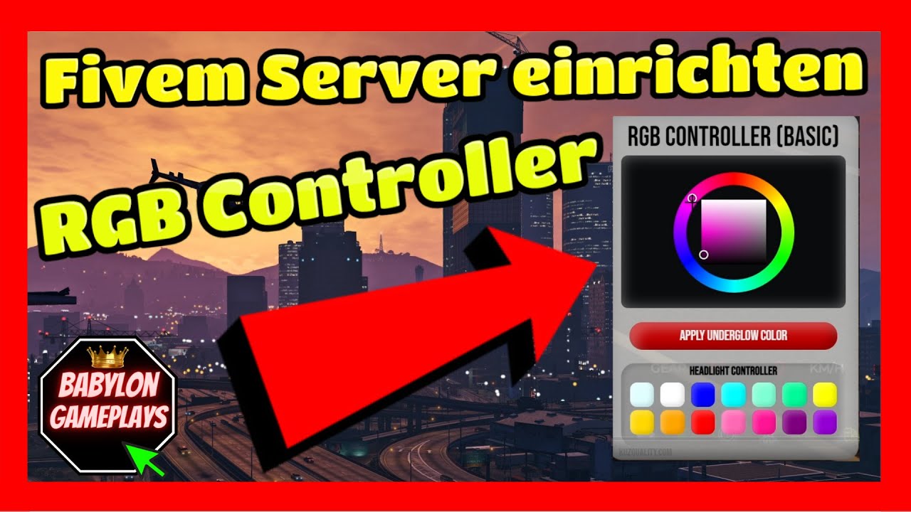 Fivem Server einrichten # 349 // RGB Controller Neons & Scheinwerfer ...