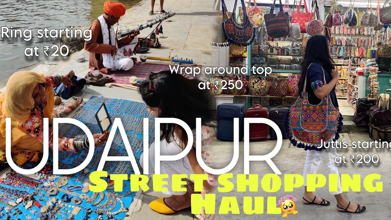 UDAIPUR local market haul | starting at 20/- | HUGE Clothes accessories ...
