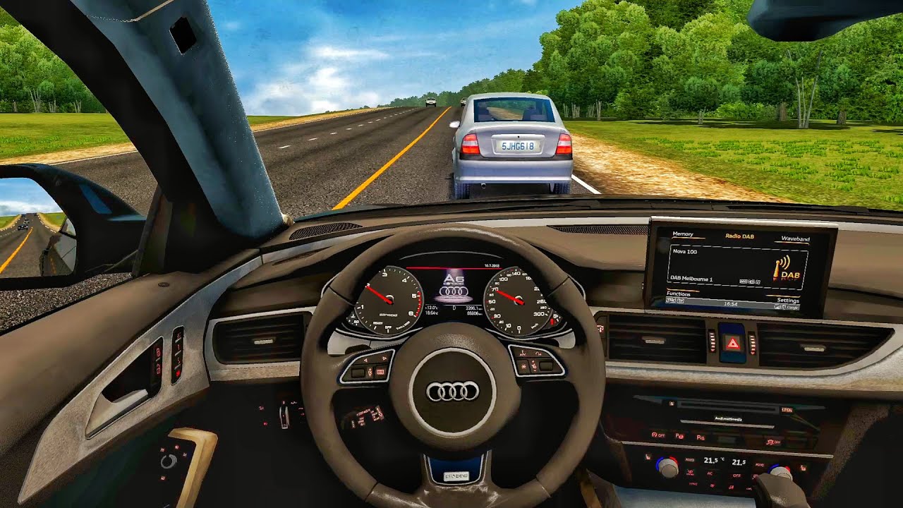 2015 Audi A6 Allroad – City Car Driving [Steering Wheel Gameplay] - YouTube