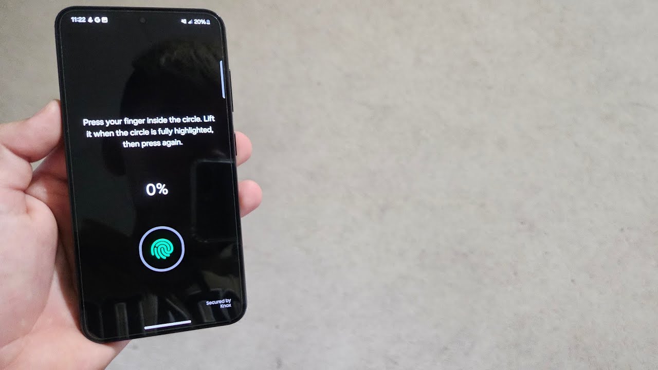 how to set your fingerprint on an s23 - YouTube
