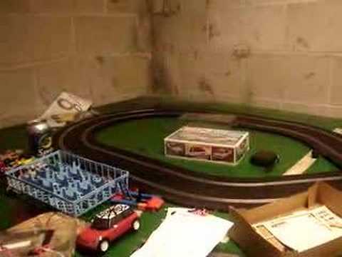 scratch built Slot car test run - YouTube