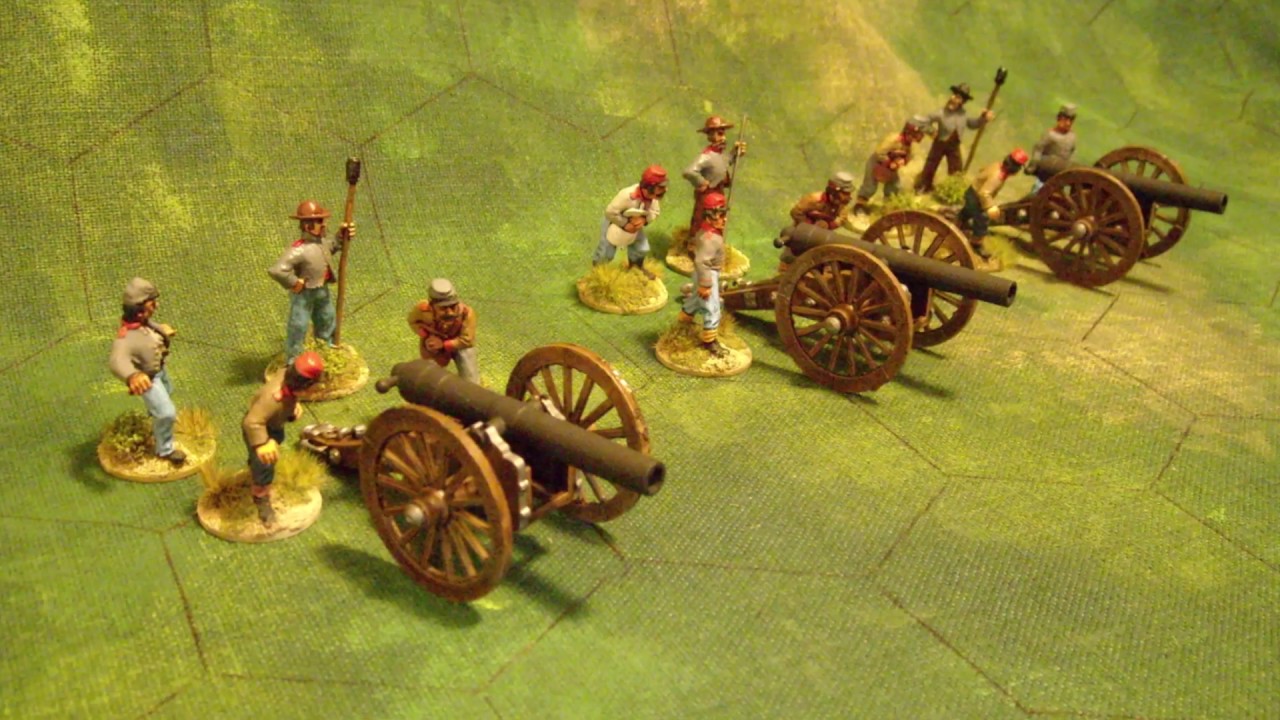 089 40mm ACW Confederate Rifled Battery - YouTube