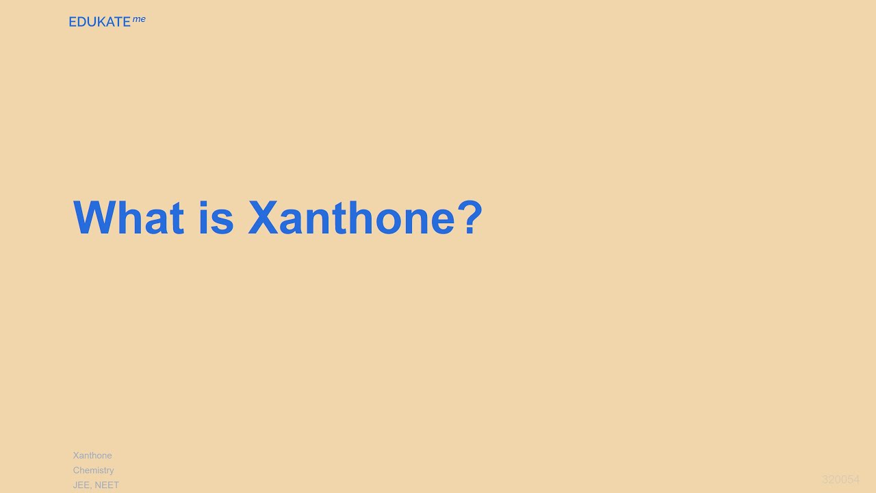 What is Xanthone? - YouTube