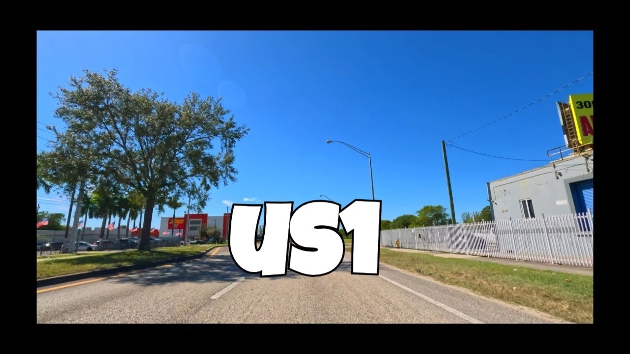 Driving from Miami to Homestead on US1 Highway - YouTube