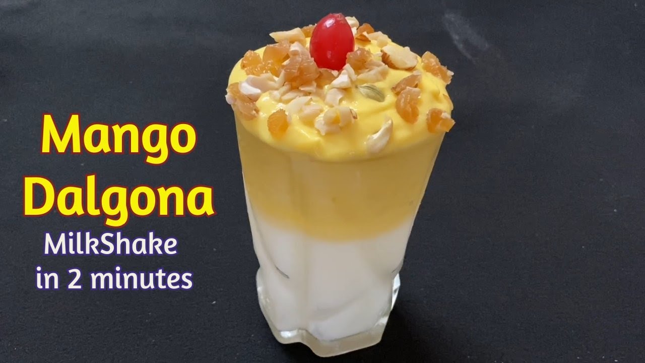 How To Make MANGO DALGONA | Easy Mango Dalgona | Mango Dalgona ...
