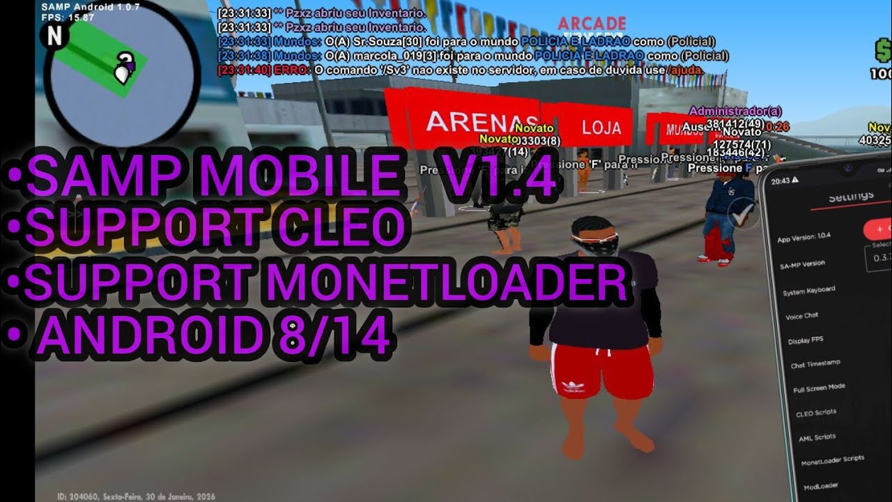 SAIU😱 NOVO APK SAMP MOBILE 1.0.4 NOVA ATUALIZAÇÃO 2026 - YouTube