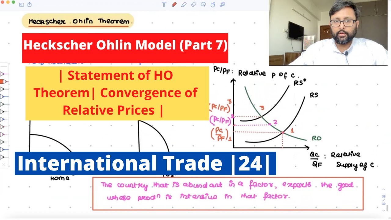 Heckscher Ohlin Model | Part 7 | Statement of H-O Theorem | Convergence ...