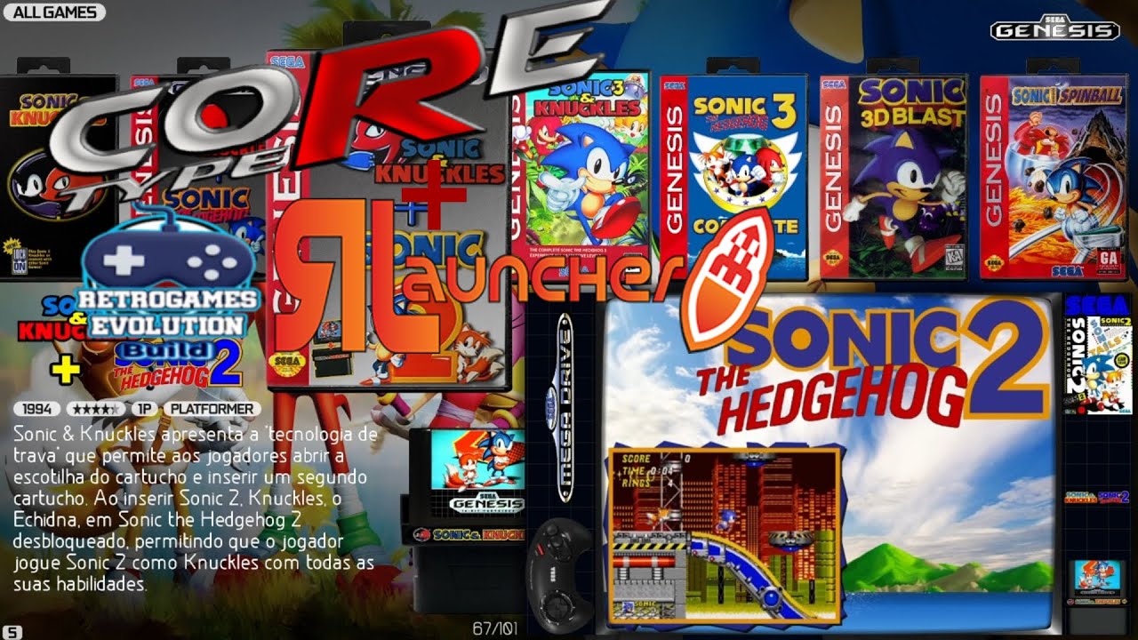 Core Type R + RockeLauncher R.G.E BUILD (Sega Genesis Pack #01) - YouTube