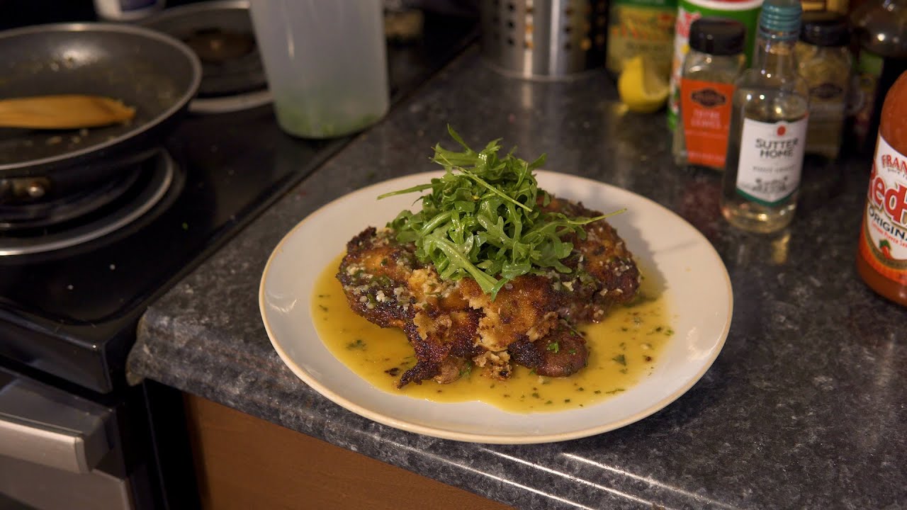 nathan cooking chicken milanese - YouTube