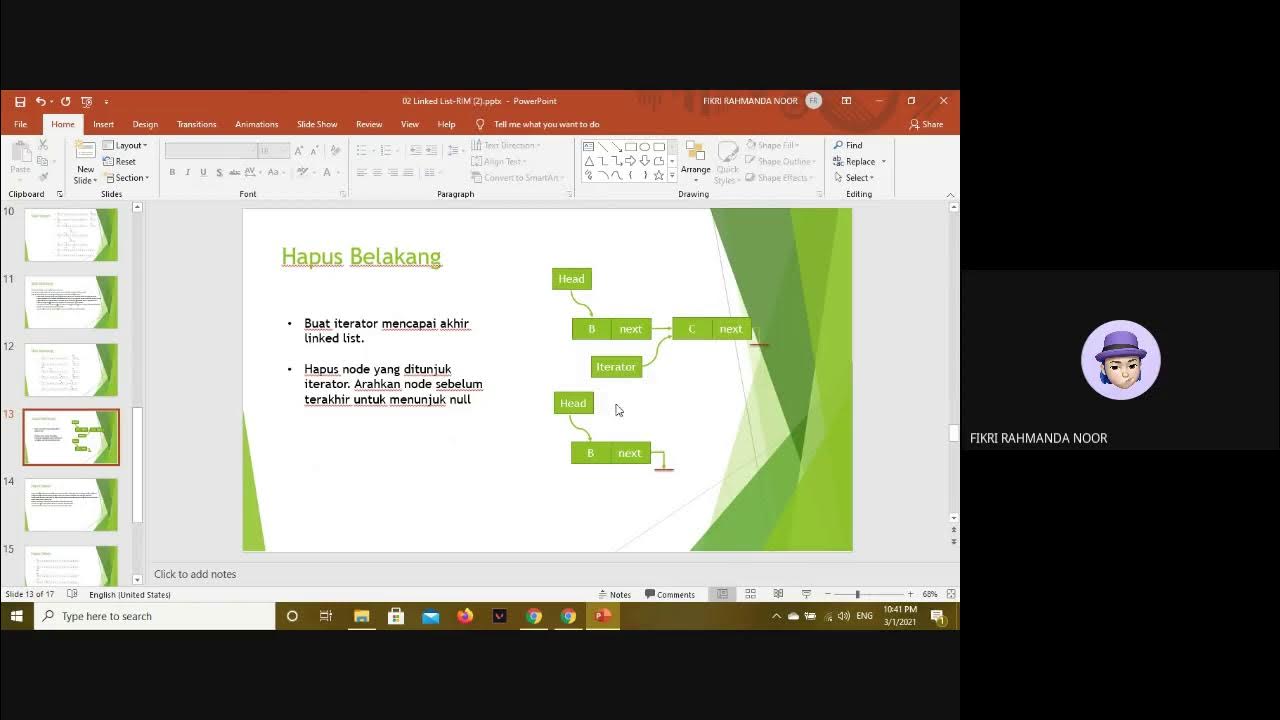 Implementasi Struktur Data. Singly Linked List - YouTube