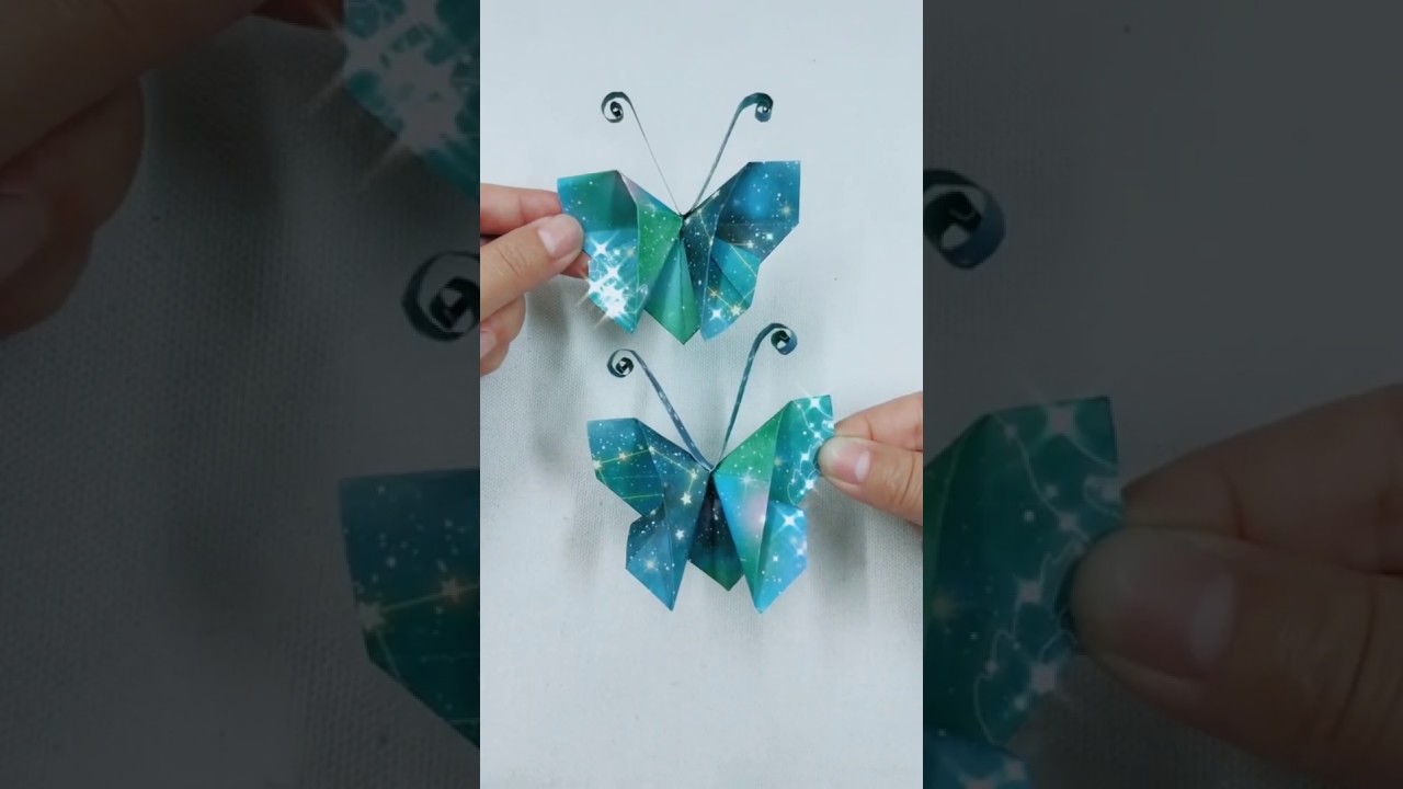 How to make a paper butterfly | Origami Tutorial | Paper Folding DIY ...