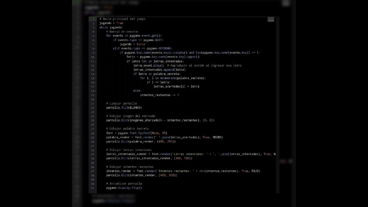 Juego El Ahorcado Con Pygame Python Youtube