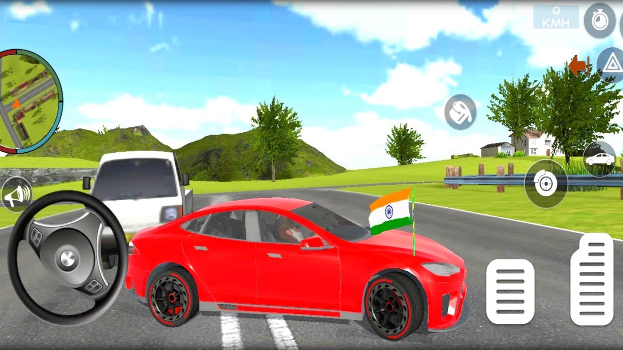 indian 🇮🇳 simulator 3d game driving red car ।। android game part 6 ...
