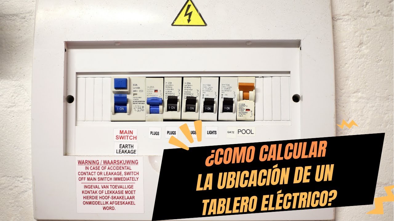 COMO CALCULAR LA UBICACIÓN DE UN TABLERO ELÉCTRICO. - YouTube