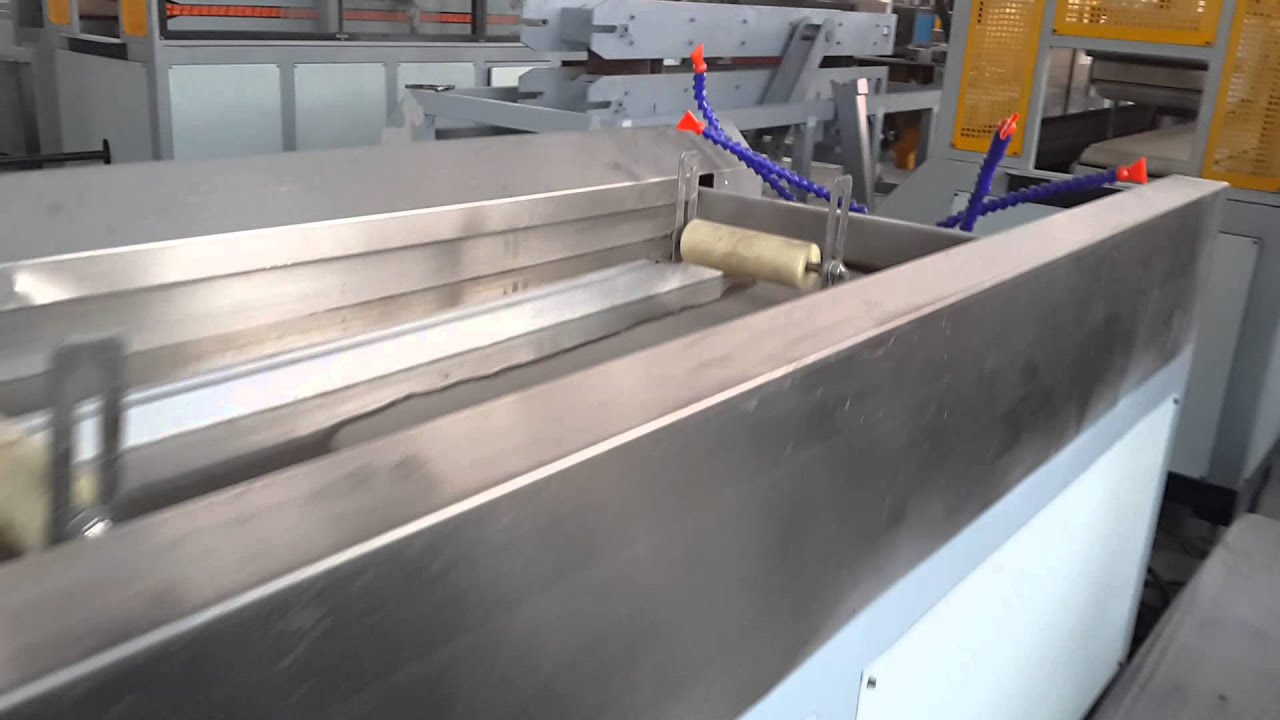 pe wpc railing production line/ wood plastic railing making machine ...