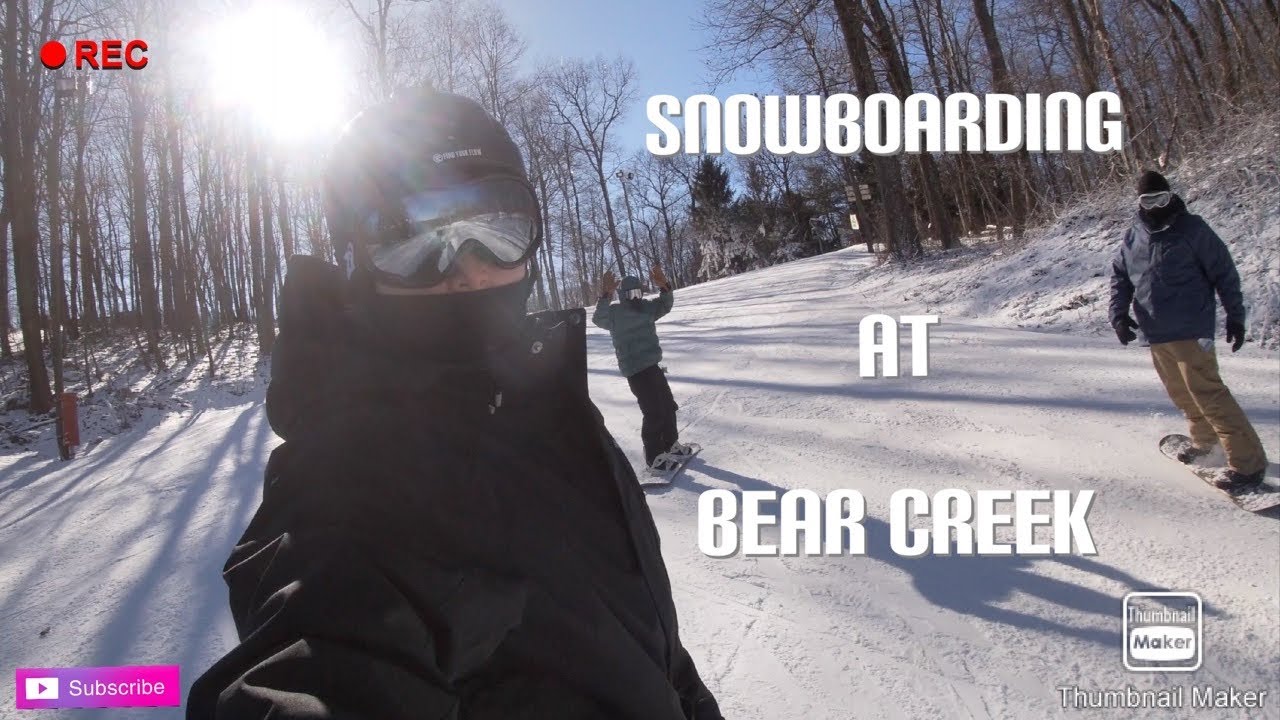 Snowboarding at Bear Creek - YouTube