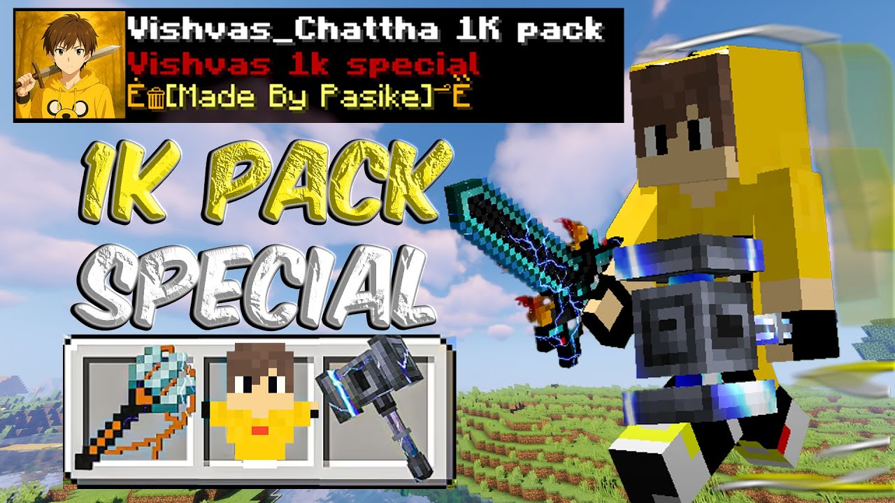 1K Ultimate Texture Pack 🎮 | PvP SMP Mods | Vishvas Chattha - YouTube