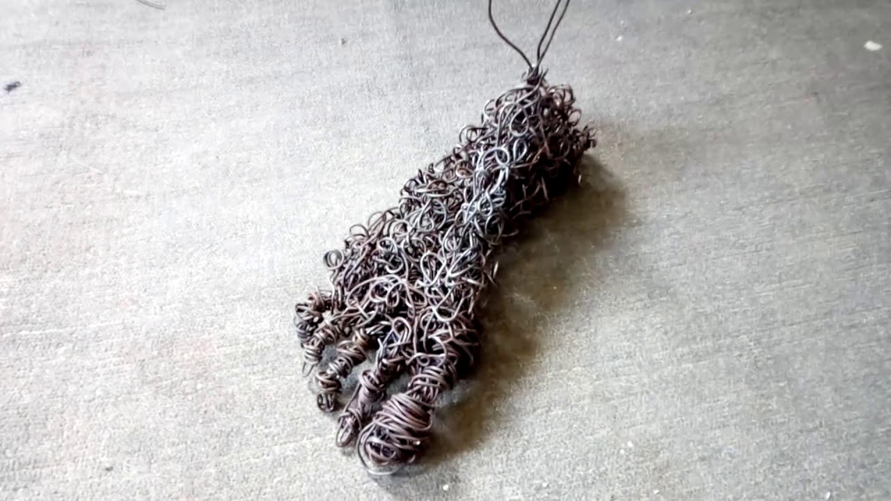 Wire sculpture Human foot vid - YouTube
